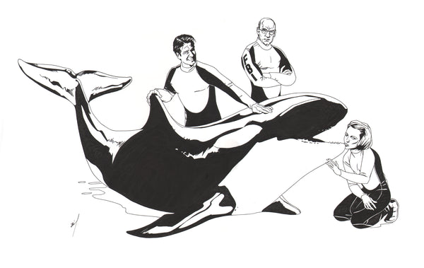 “Wonder of the Unexplained” original ink drawing – Brandon Bird